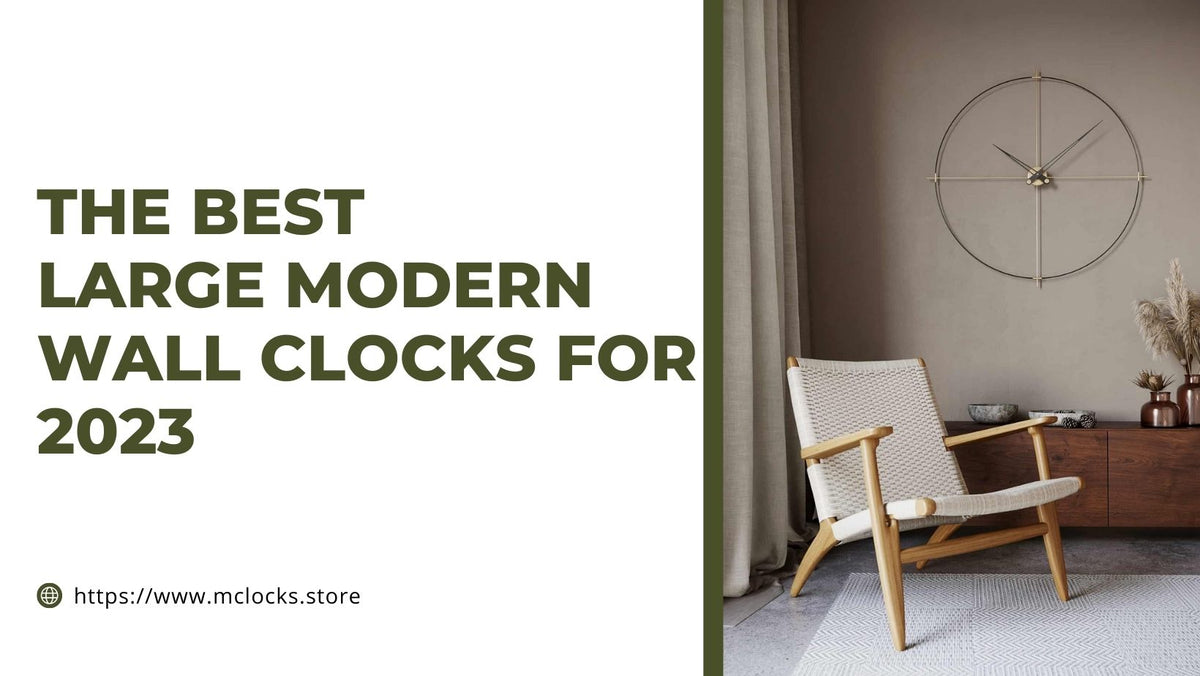 The best large modern wall clocks for 2023